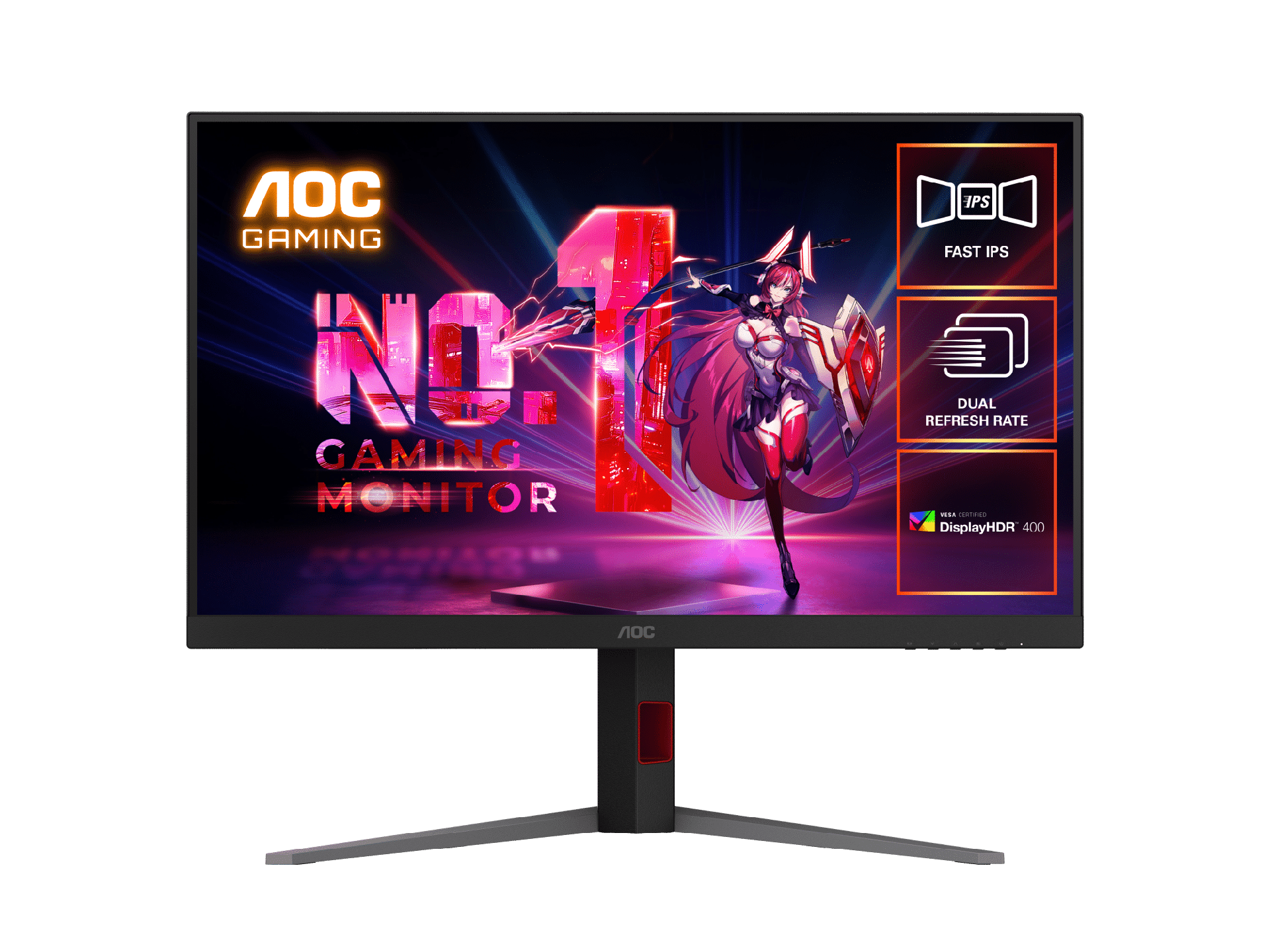 AOC U32G4 31.5" Dual Refresh Rate Gaming Monitor. Dual Refresh Rate, F