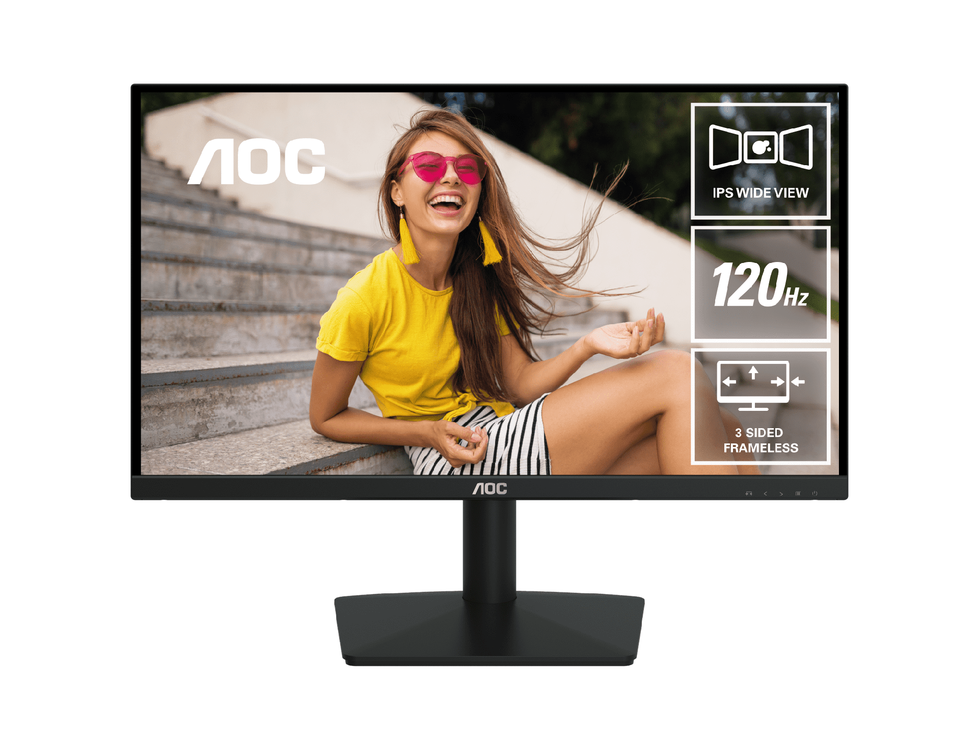 AOC 24B15H3 23.8" 120Hz IPS Monitor. 1920 × 1080 (FHD), IPS, 120Hz, 1m